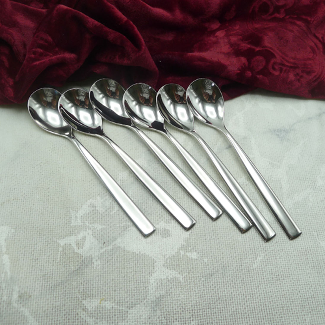 WMF Palermo 6 Teelöffel 12,2cm Cromargan | www.antikundgebraucht.de